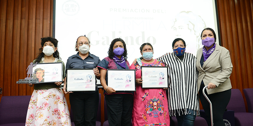 CDHCM entrega el Reconocimiento “Hermila Galindo 2022” a Araceli Osorio ...